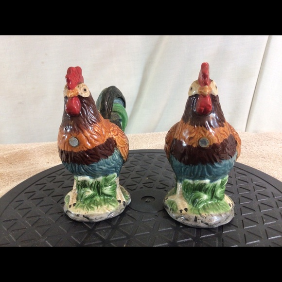 GANZ | Kitchen | Vtg Pair Ceramic Roosterchicken Ganz Salt Pepper ...